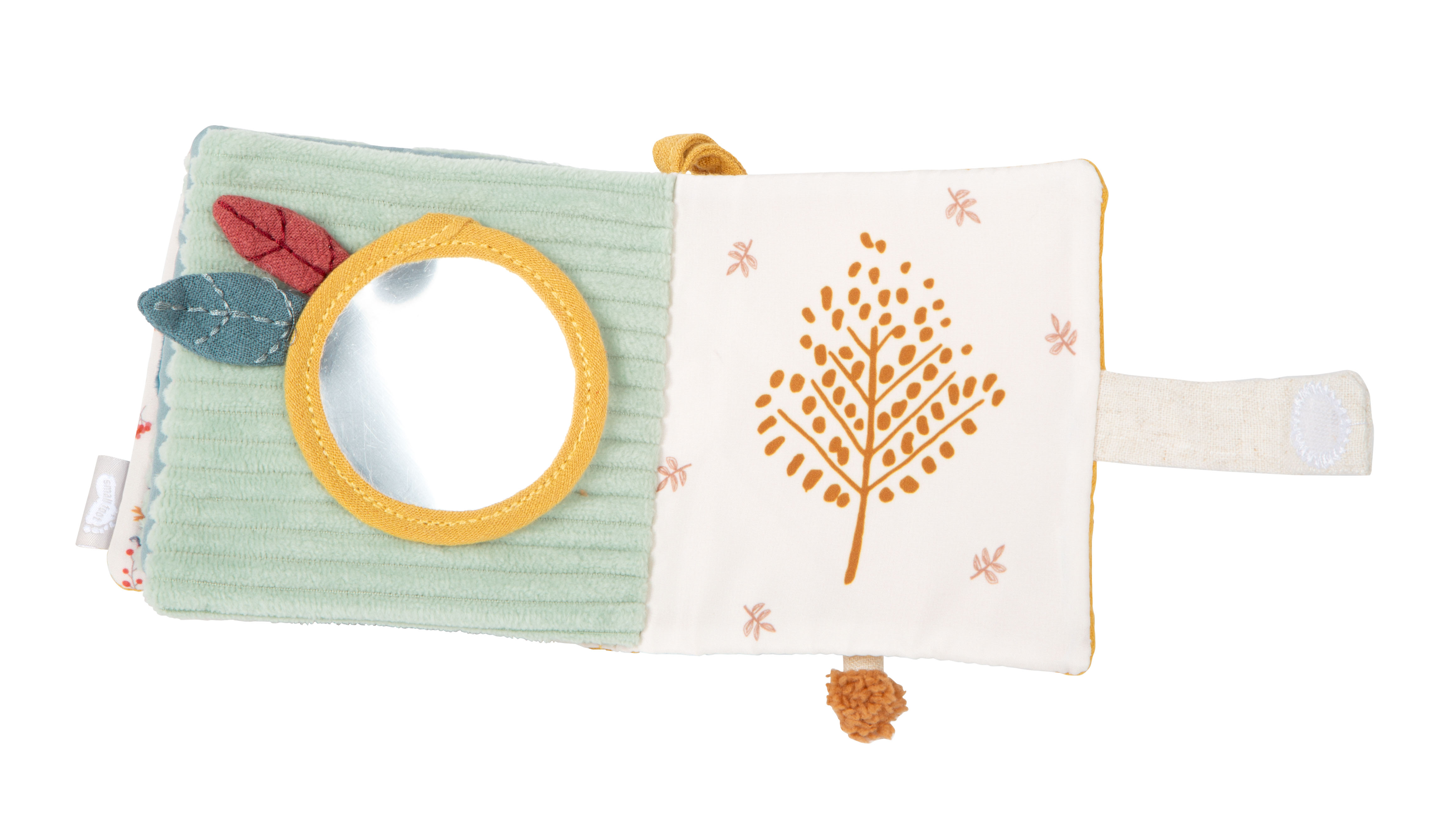 Baby toy touch and feel book made of fabric "Little Lion"