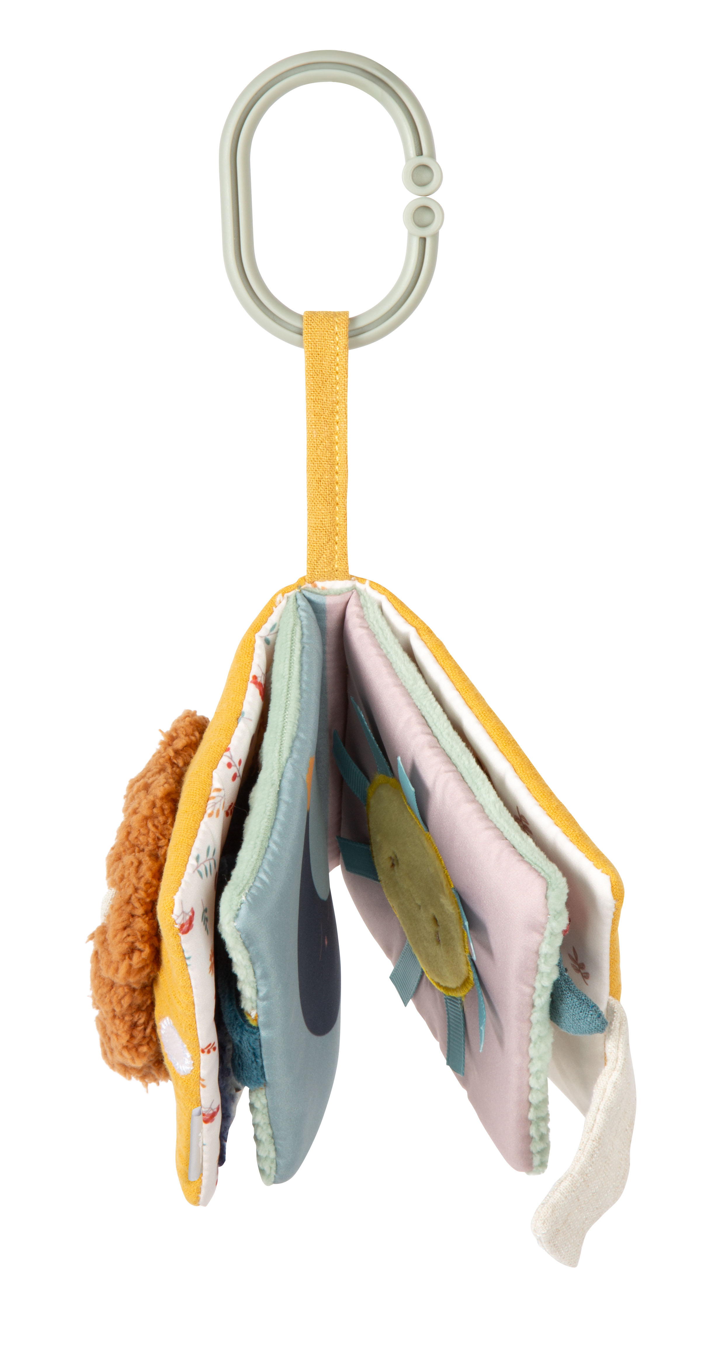 Baby toy touch and feel book made of fabric "Little Lion"