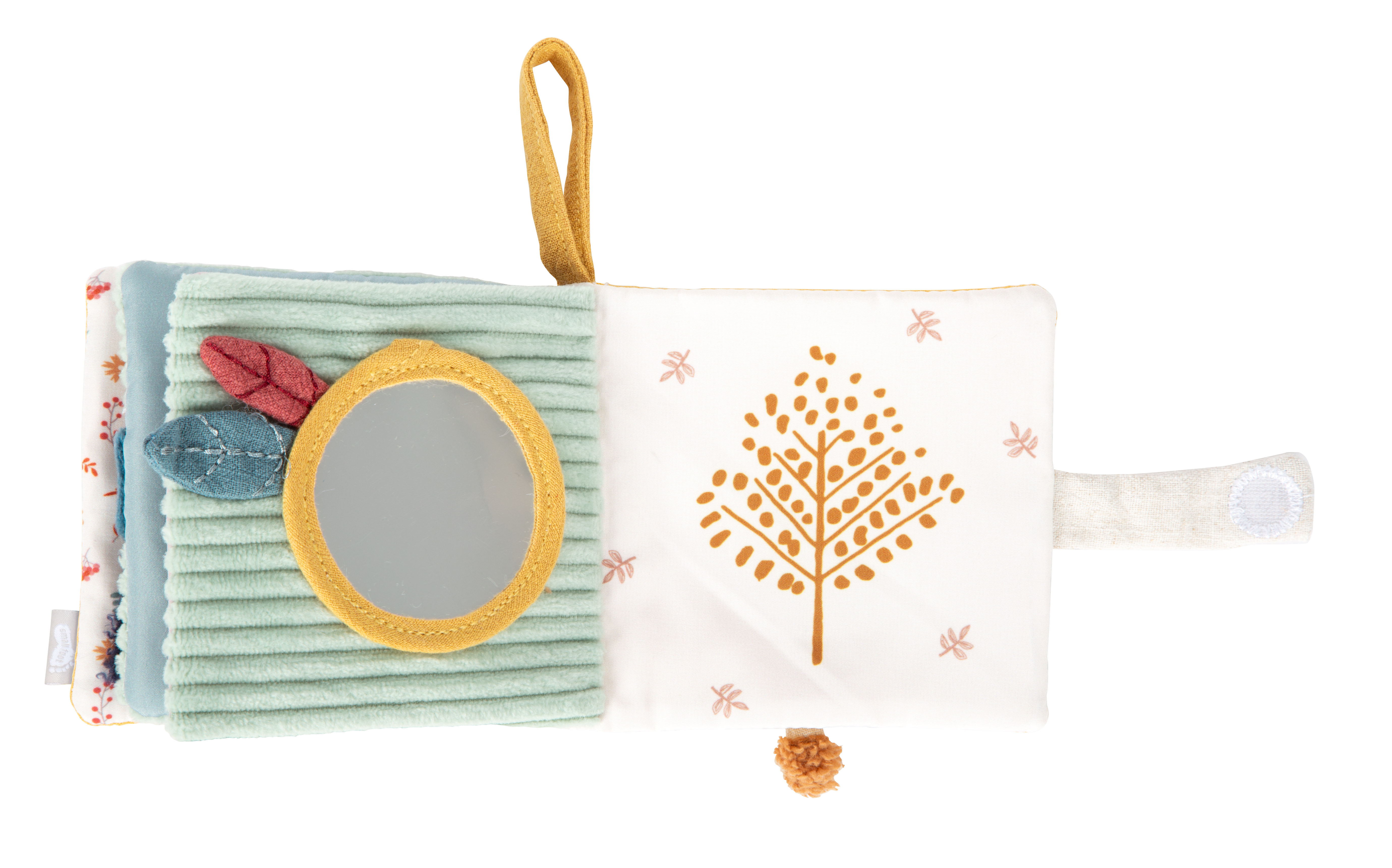 Baby toy touch and feel book made of fabric "Little Lion"