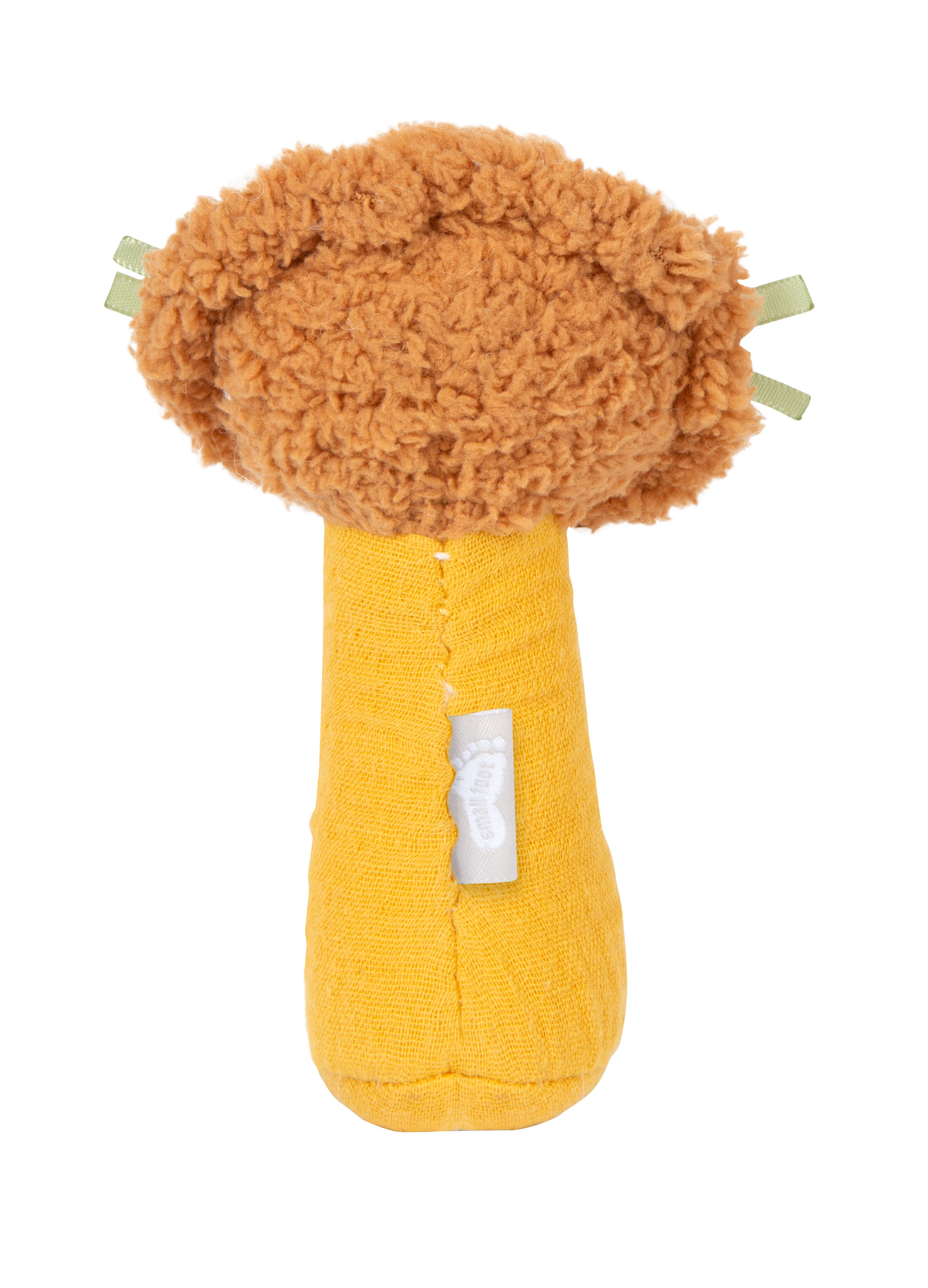 Baby toy grip with small rattle made of fabric "Little Lion"